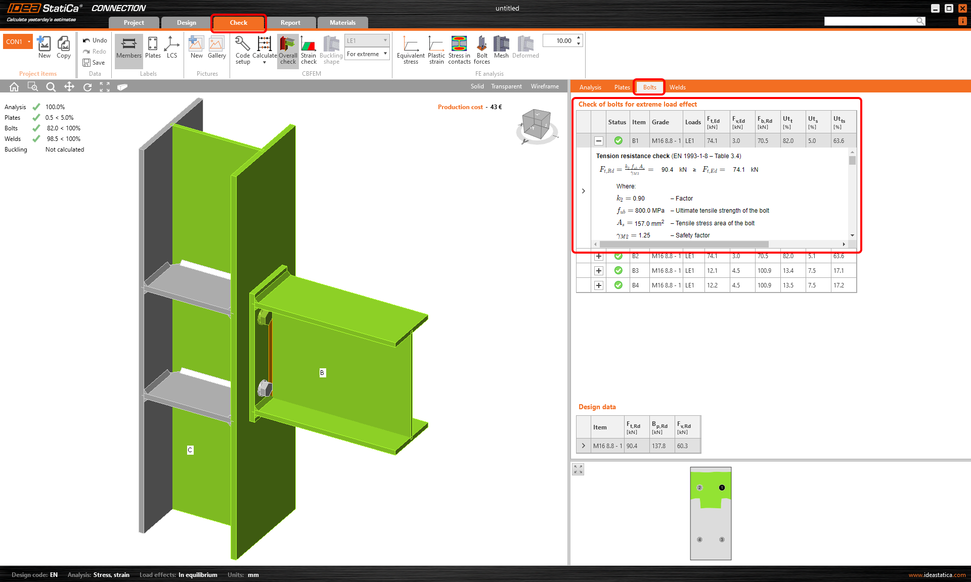 CBFEM - how it works, code compliance, validation and verification | IDEA StatiCa